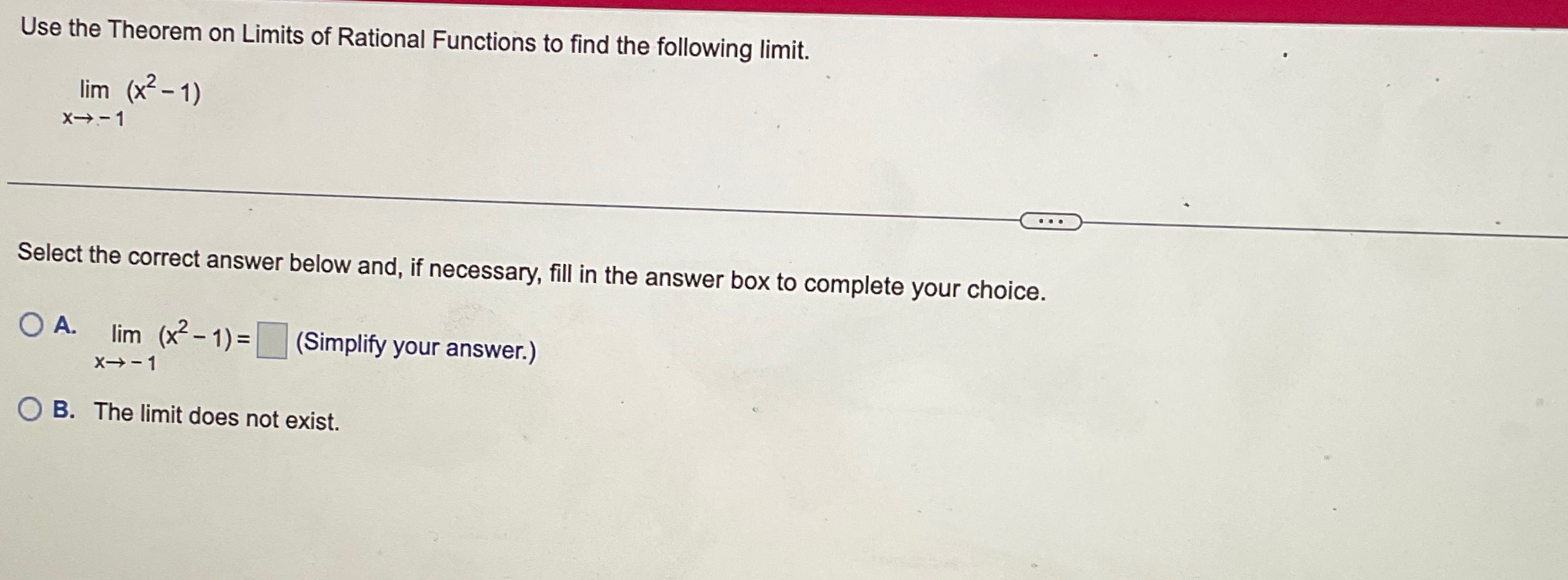 Solved Use the Theorem on Limits of Rational Functions to | Chegg.com