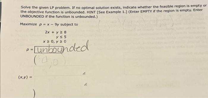 Solved Solve the given LP problem. If no optimal solution | Chegg.com Solved Solve the given LP problem. If no optimal solution | Chegg.com