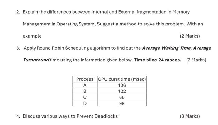Solved 2. Explain the differences between Internal and | Chegg.com