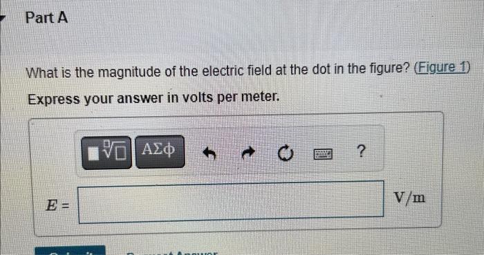 Solved What is the magnitude of the electric field at the | Chegg.com