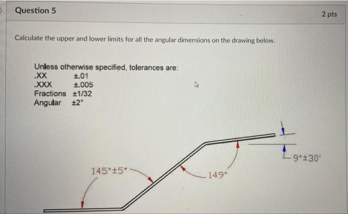 Solved Question 5 2 pts Calculate the upper and lower limits | Chegg.com