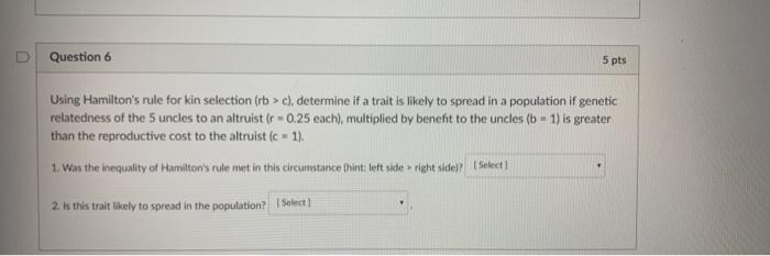 Solved Question 6 5 pts Using Hamilton's rule for kin | Chegg.com