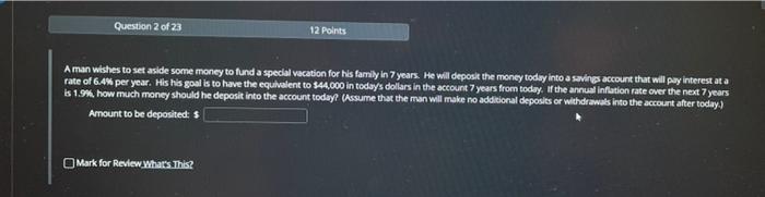 Solved A man wishes to set aside some money to fund a | Chegg.com