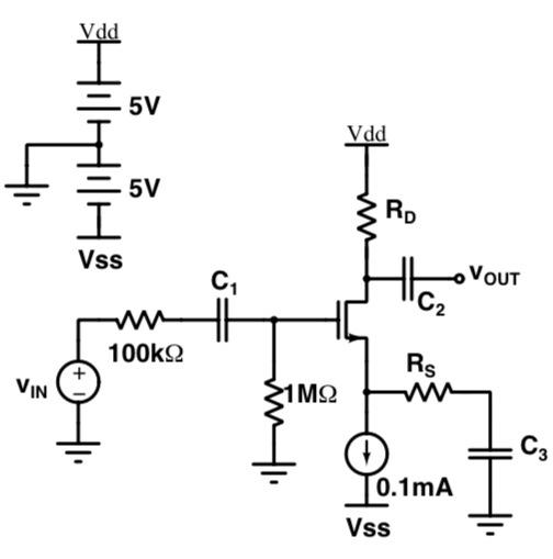 Solved In the circuit shown below the n-channel | Chegg.com