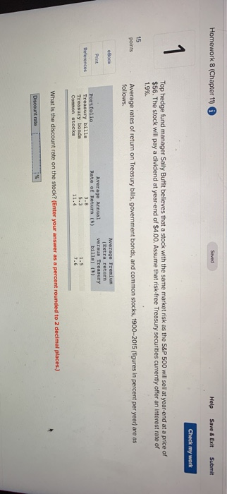 Solved Homework 8 (Chapter 11) Saved Help Save & Exit Submit | Chegg.com