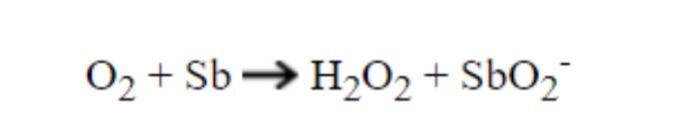 Solved O2 + Sb H2O2 + SbO2 + | Chegg.com