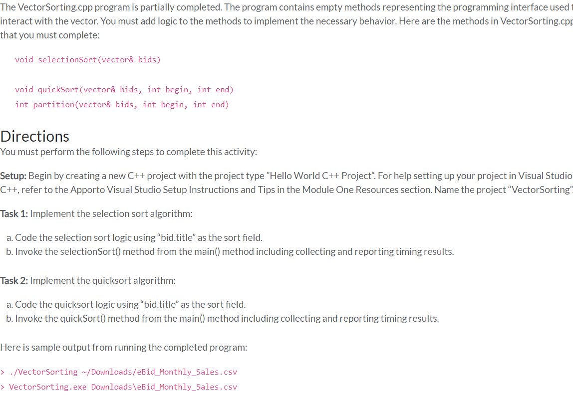 Solved OverviewFor this assignment, you'll use information | Chegg.com