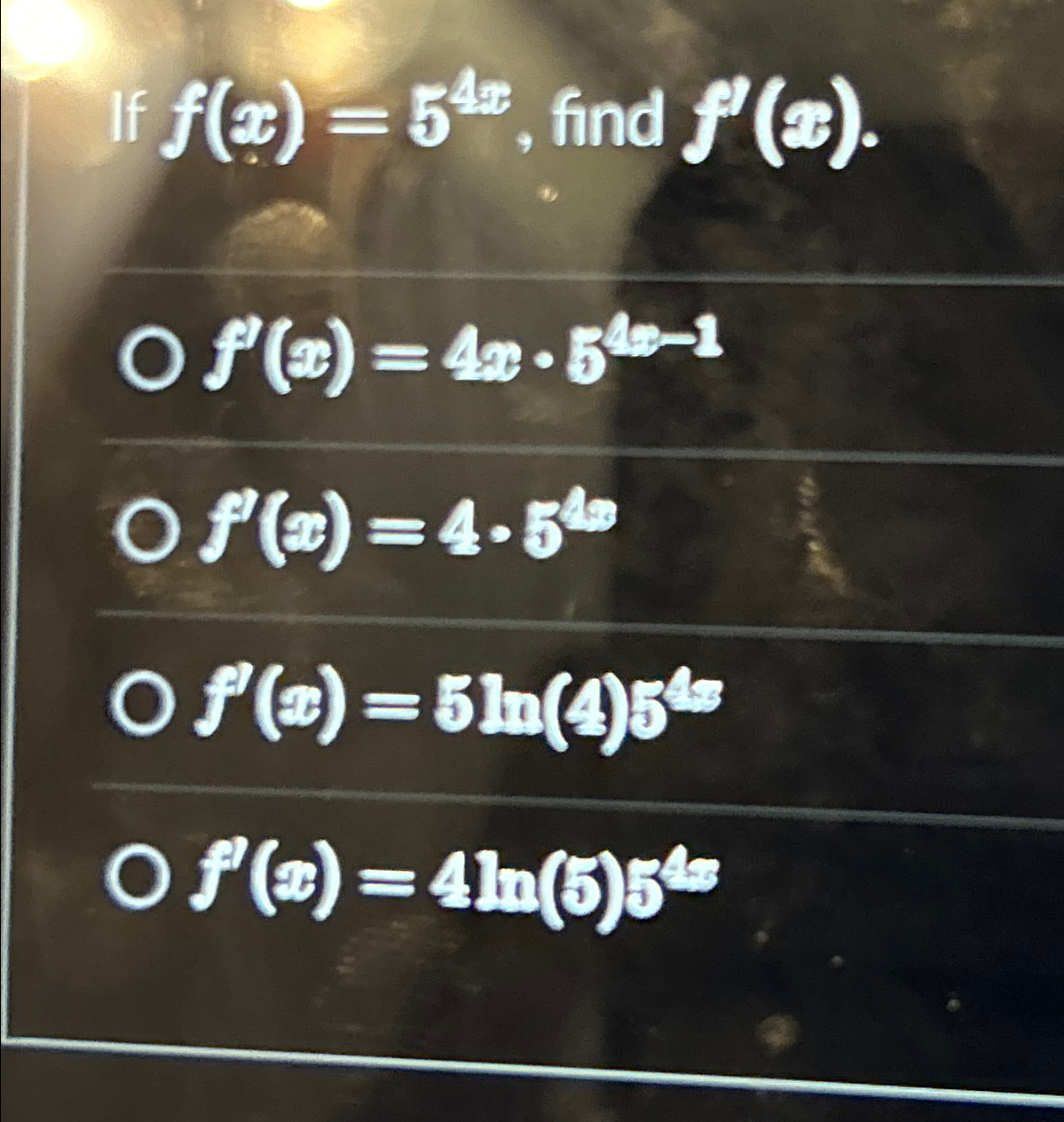 Solved f(x)=54x, ﻿find | Chegg.com
