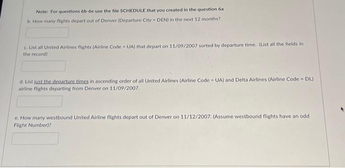 Solved Consider a fle named SCHEDULE RAW that contains the | Chegg.com