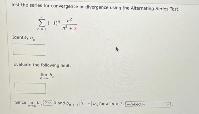 Solved Test the series for convergence or divergence using | Chegg.com