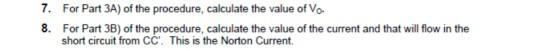 Solved 7. For Part 3A) of the procedure, calculate the value | Chegg.com