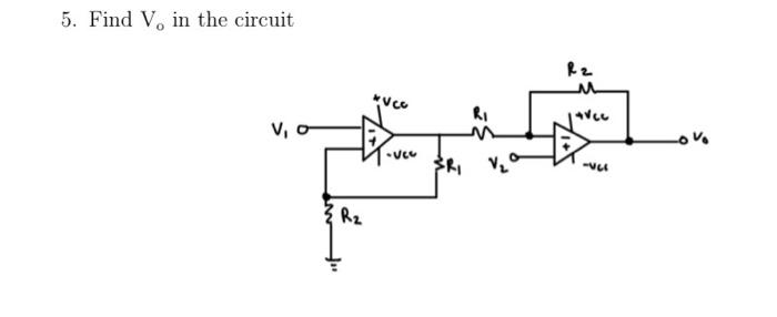 Solved 6. Determine the output voltage Vo of the summing | Chegg.com