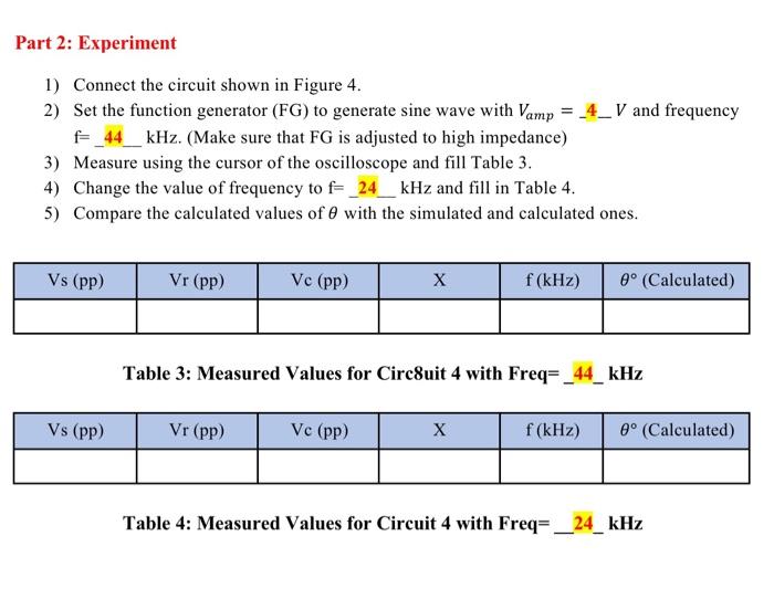 Figure 4: Circuit 1 DiagramPart 2: Experiment 1) | Chegg.com