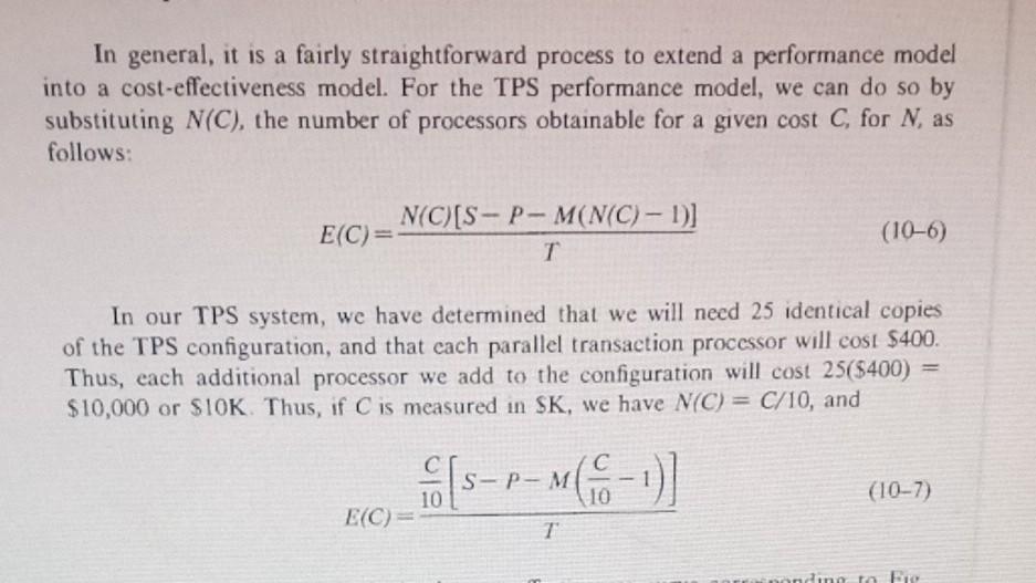 TPs cost effectiveness problem 2 formulas for | Chegg.com