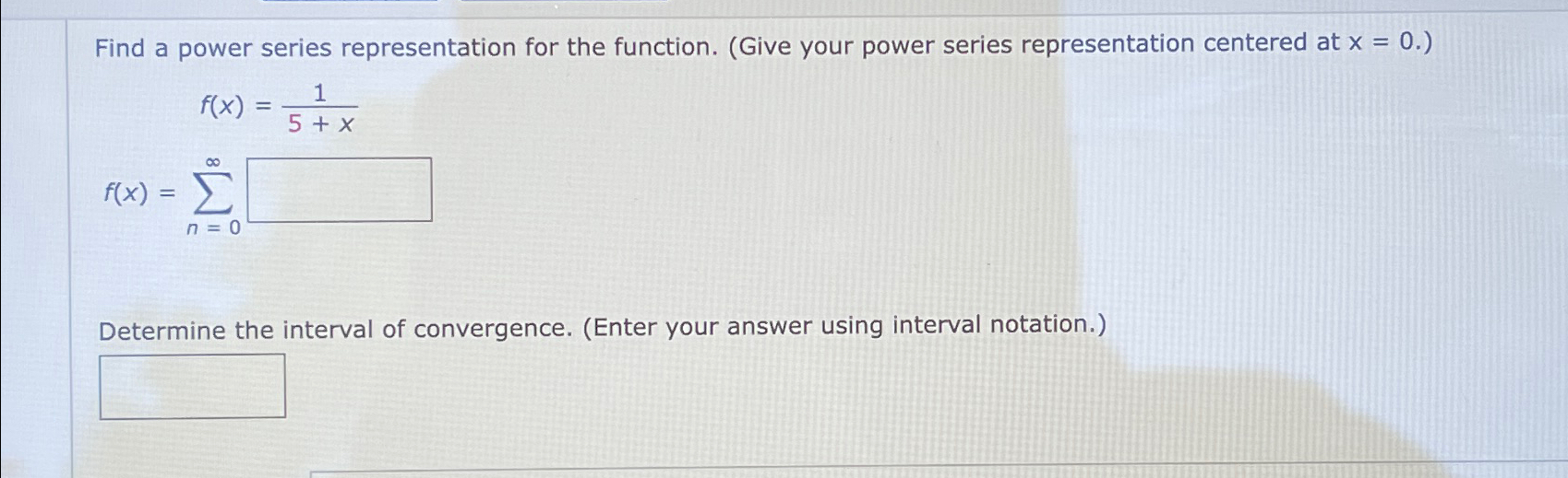 Solved Find a power series representation for the function. | Chegg.com