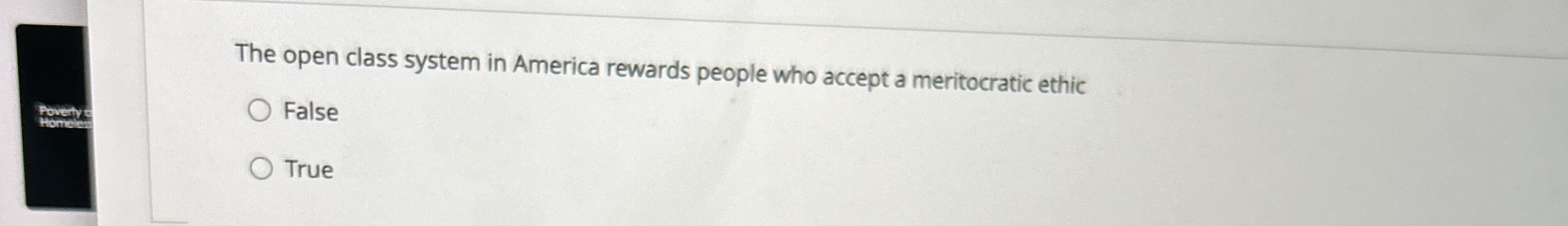 Solved The open class system in America rewards people who | Chegg.com