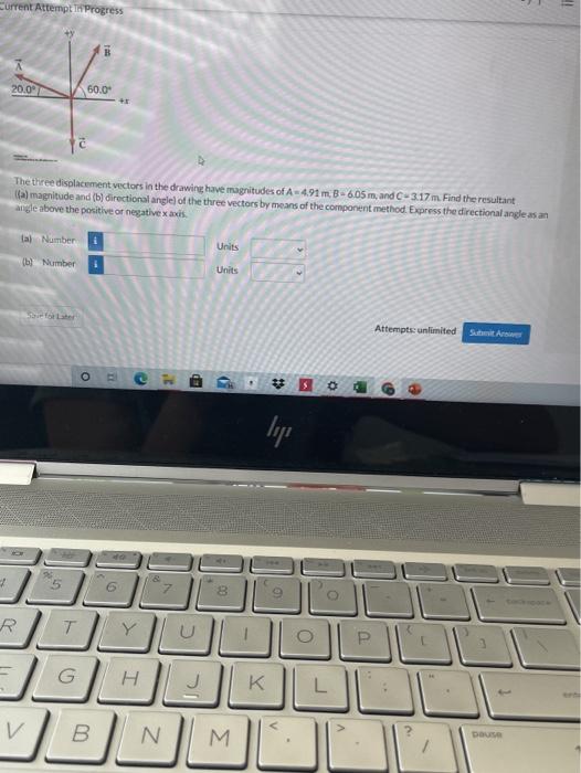 Solved Current Attempt Progress 1 4 20.0" 50.0 The three | Chegg.com