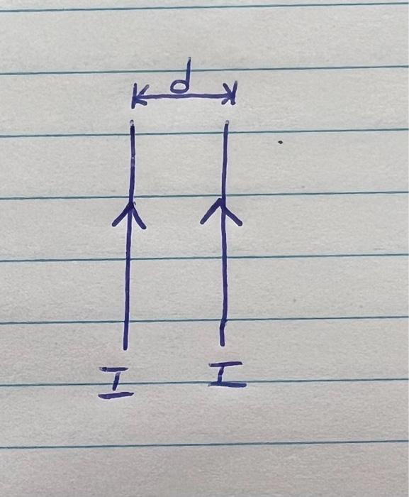 Solved find the force between two long, current carrying | Chegg.com