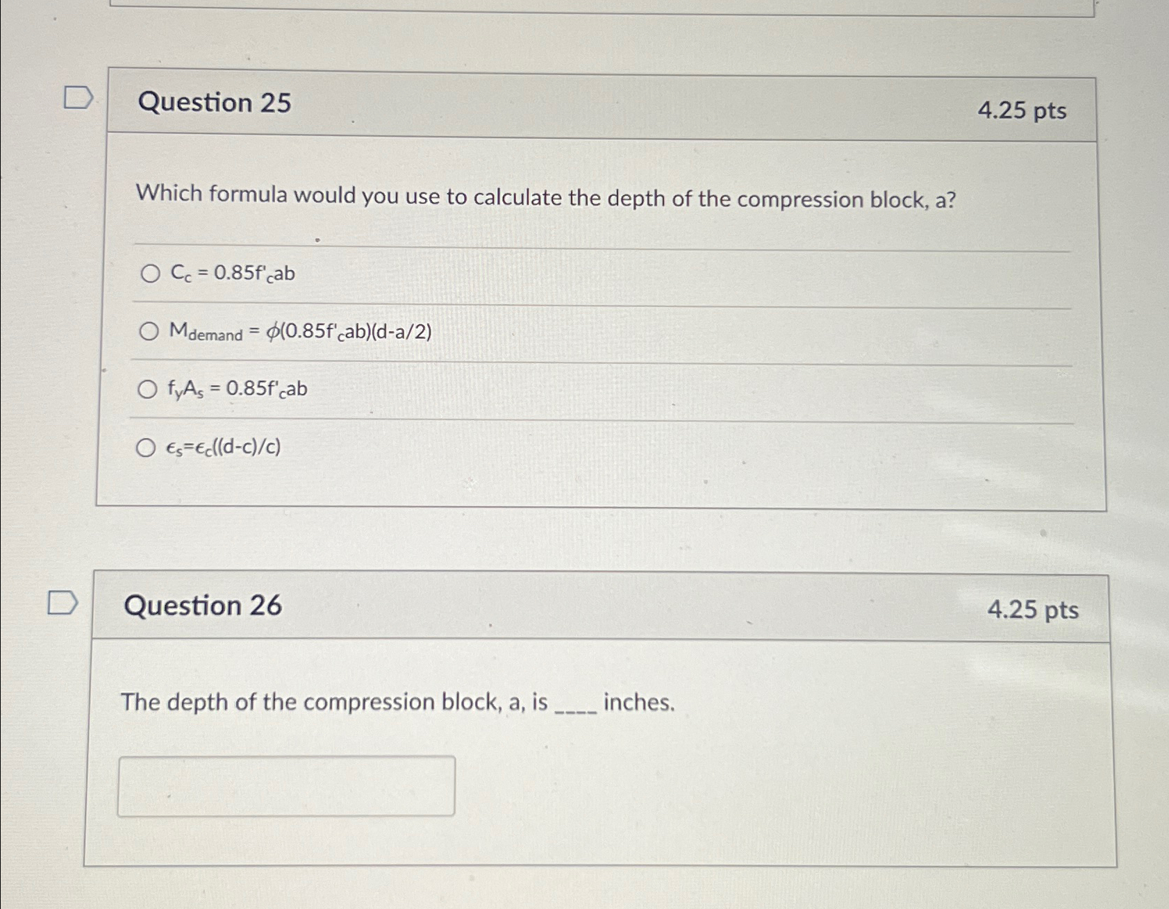 Solved Question 254.25 ﻿ptsWhich formula would you use to | Chegg.com