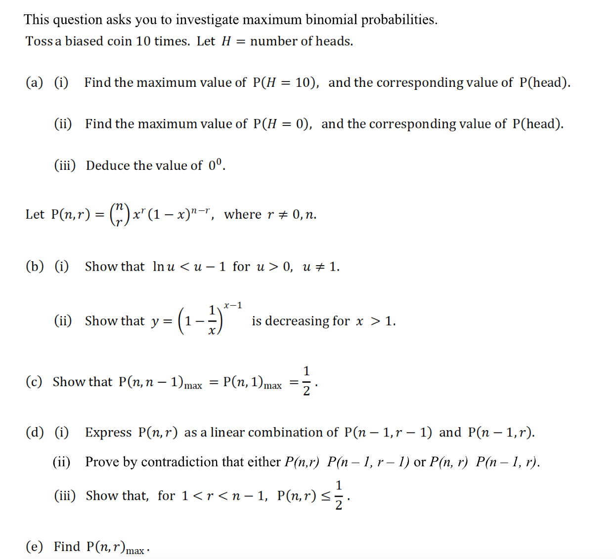 Solved This question asks you to investigate maximum | Chegg.com