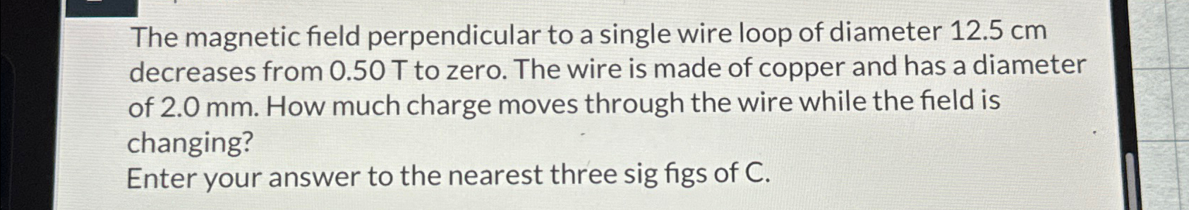 Solved The magnetic field perpendicular to a single wire | Chegg.com