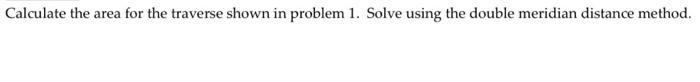 Solved For the following closed-polygon traverse, determine | Chegg.com