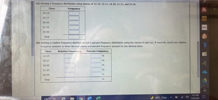 Solved Consider the following data: Click on the datafile | Chegg.com