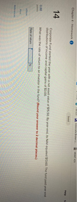 Solved Chapter 4 - Homework Saved Help Save & Exit Check my | Chegg.com