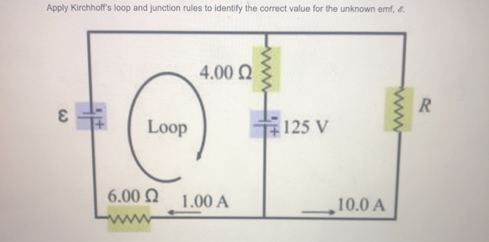 Solved Apply Kirchhoff's loop and junction rules to identify | Chegg.com