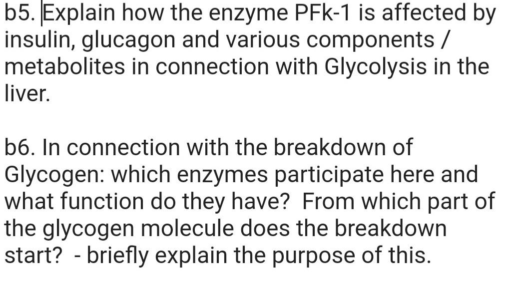 Solved 65. Explain how the enzyme PFK-1 is affected by | Chegg.com