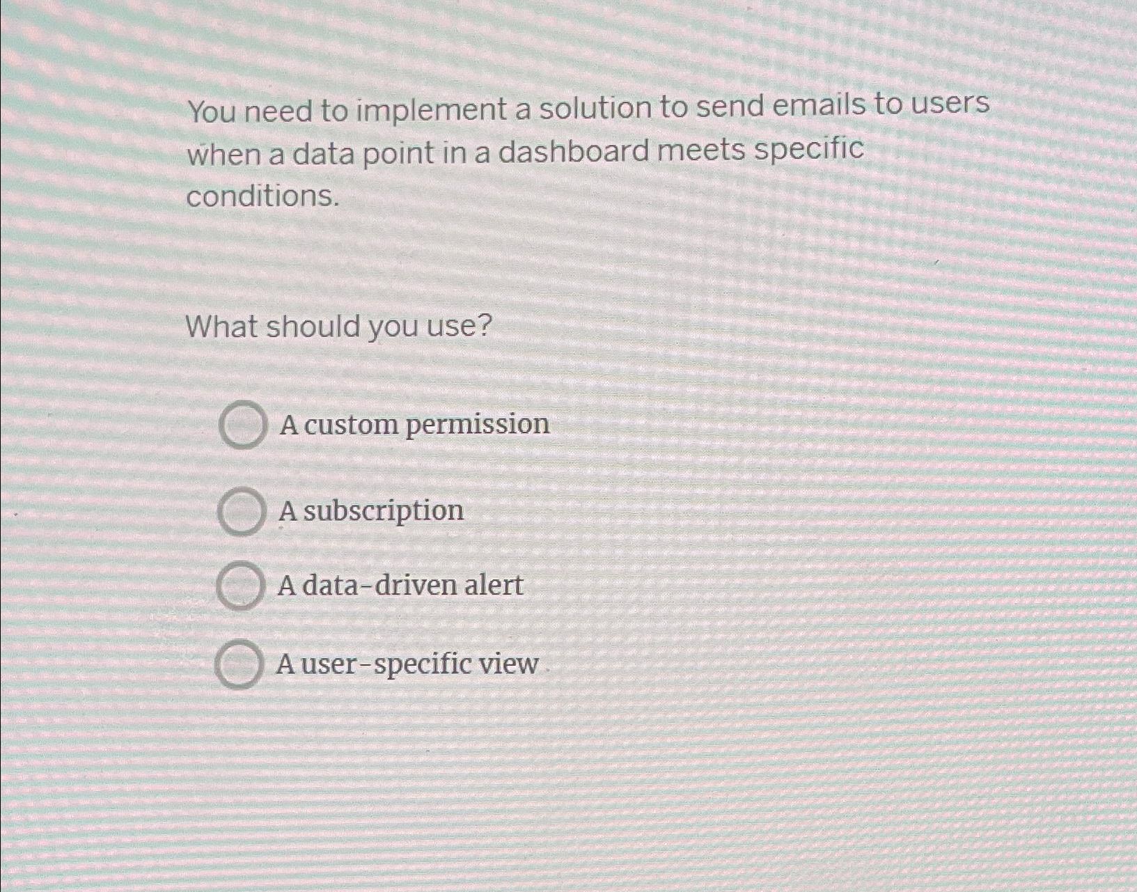 Solved You need to implement a solution to send emails to | Chegg.com