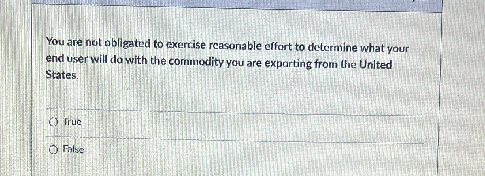Solved You are not obligated to exercise reasonable effort | Chegg.com