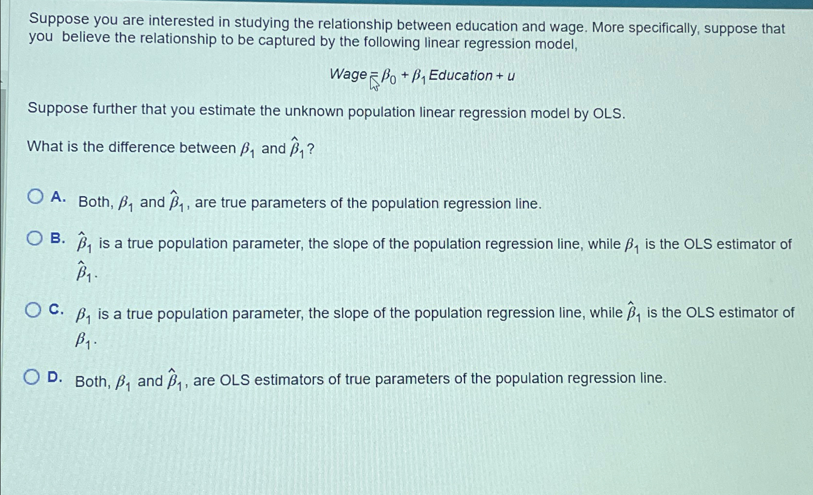 Solved Suppose you are interested in studying the | Chegg.com