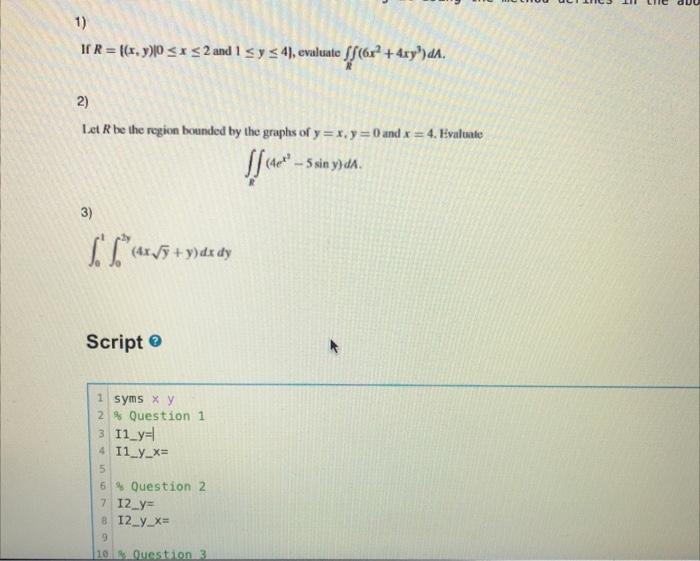 Solved Evaluating a multiple integral involves expressing it | Chegg.com