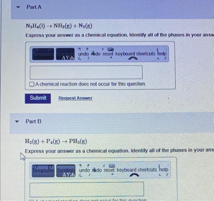 Solved N2H4(l)→NH3( g)+N2( g) Express your answer as a | Chegg.com