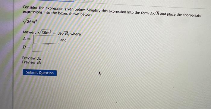 Solved Consider the expression given below. Simplify this | Chegg.com
