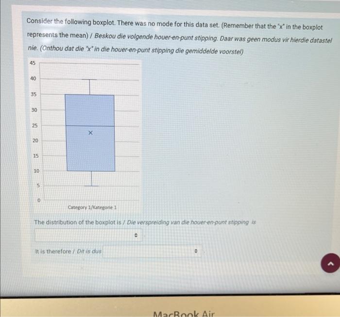 Solved Consider the following boxplot. There was no mode for | Chegg.com Solved Consider the following boxplot. There was no mode for | Chegg.com