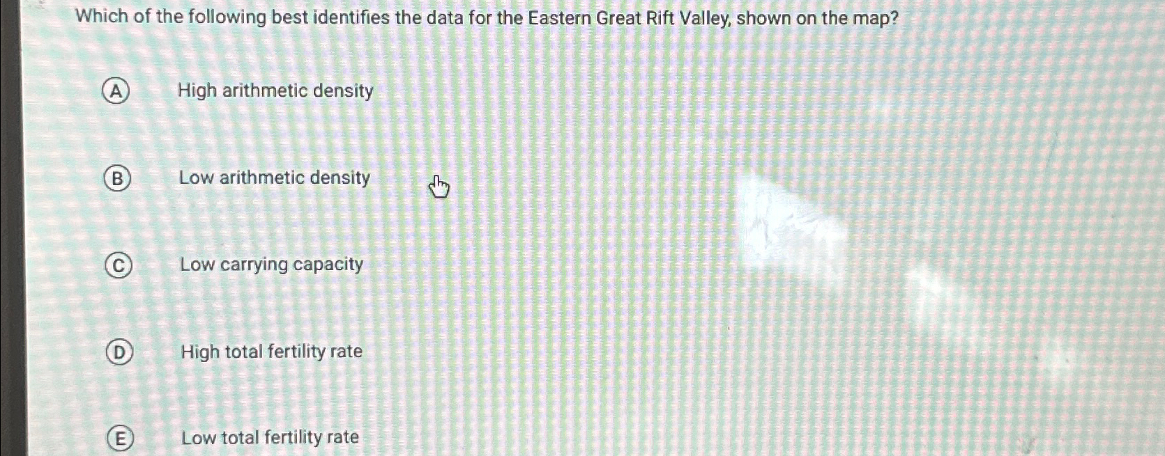Solved Which of the following best identifies the data for | Chegg.com
