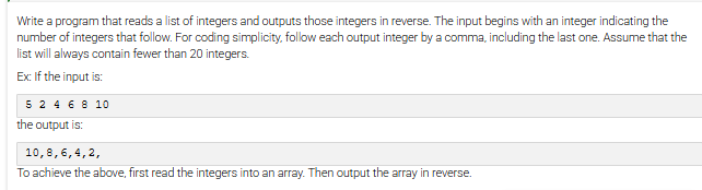Solved Write a program that reads a list of integers and | Chegg.com