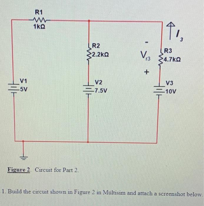 Solved 10 Ohm 4 Ohm 30 V 12 Ohm 2 Ohm Figure 1. Circuit for | Chegg.com