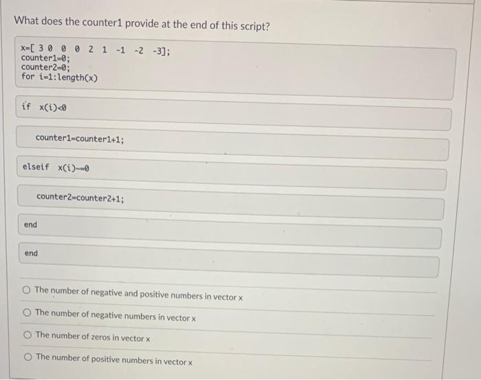 Solved What does the following script do? | Chegg.com