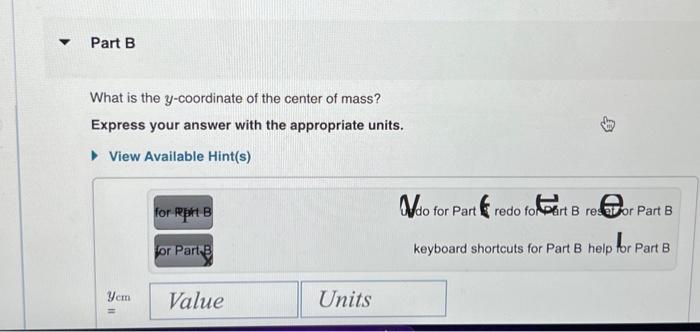 Solved What is the x-coordinate of the center of mass? | Chegg.com