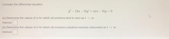 Solved Consider the differential equation | Chegg.com