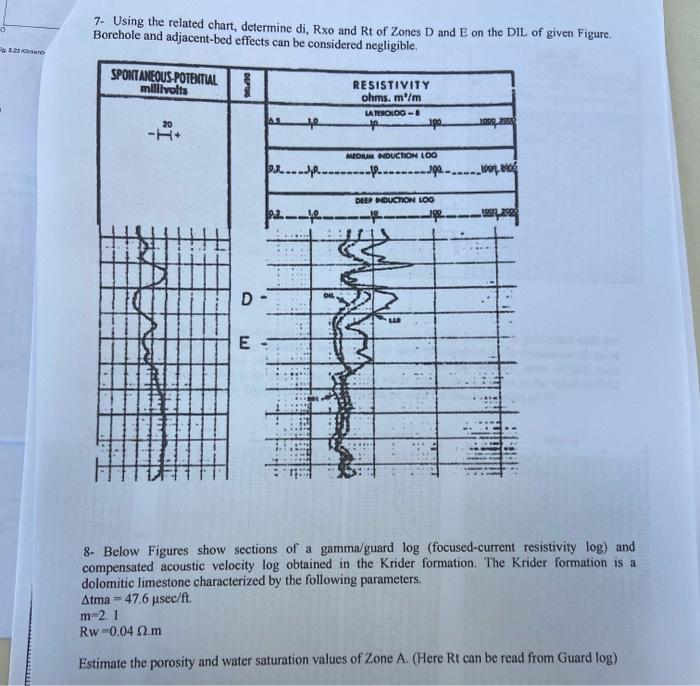 Solved 7. Using the related chart, determine di, Rxo and Rt | Chegg.com