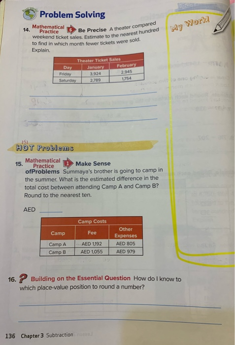 Solved Real Problem Solving Determine a reasonable answer | Chegg.com