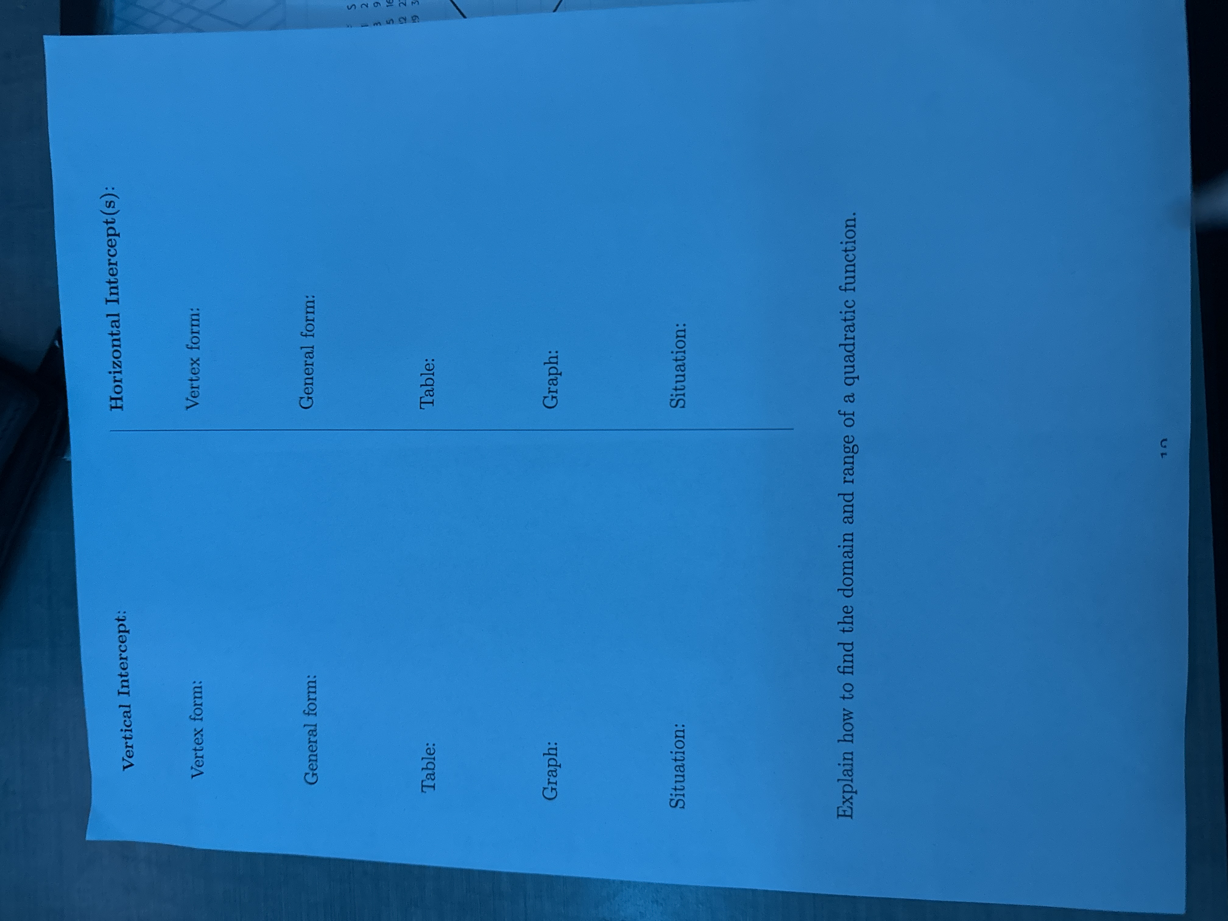 Solved Vertical Intercept:Vertex form:General | Chegg.com