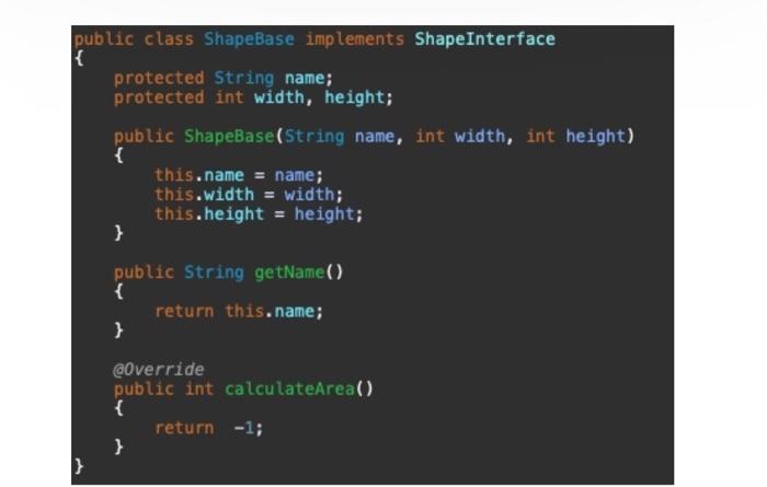 Solved In this activity, you will implement Interface | Chegg.com