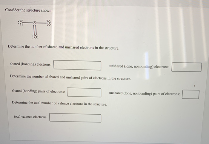 Solved Consider The Structure Shown O Determine The Numb