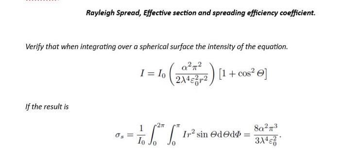 Solved Rayleigh Spread, Effective section and spreading | Chegg.com