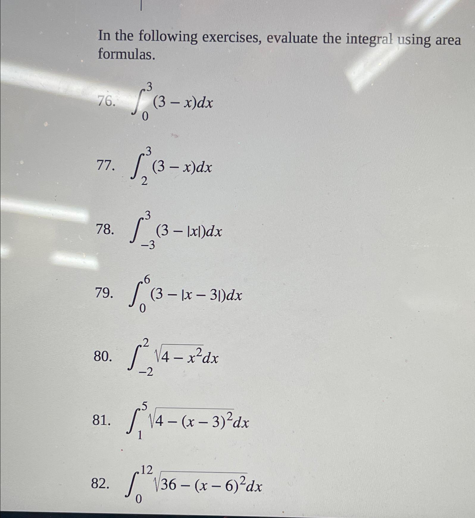 Solved In the following exercises, evaluate the integral | Chegg.com